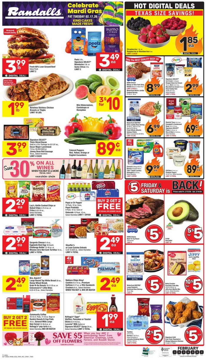 Randalls Weekly Ad Feb 11 – Feb 17, 2026 (Valentine's Day Promotion ...