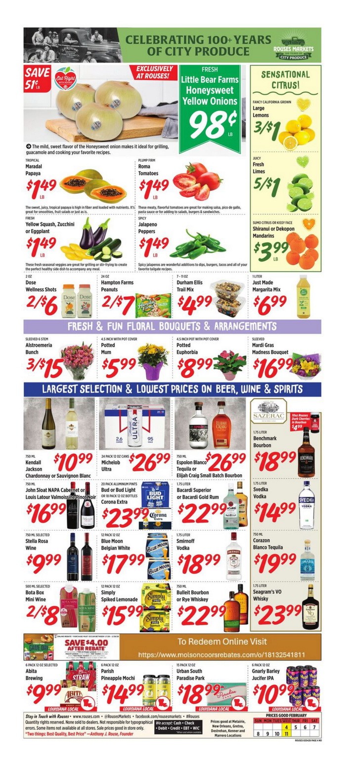 Rouses Weekly Ad Feb 04 – Feb 11, 2026