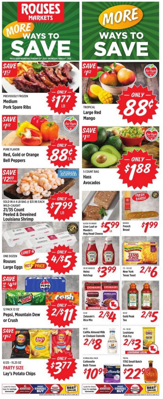 Rouses Weekly Ad Feb 25 – Mar 04, 2026