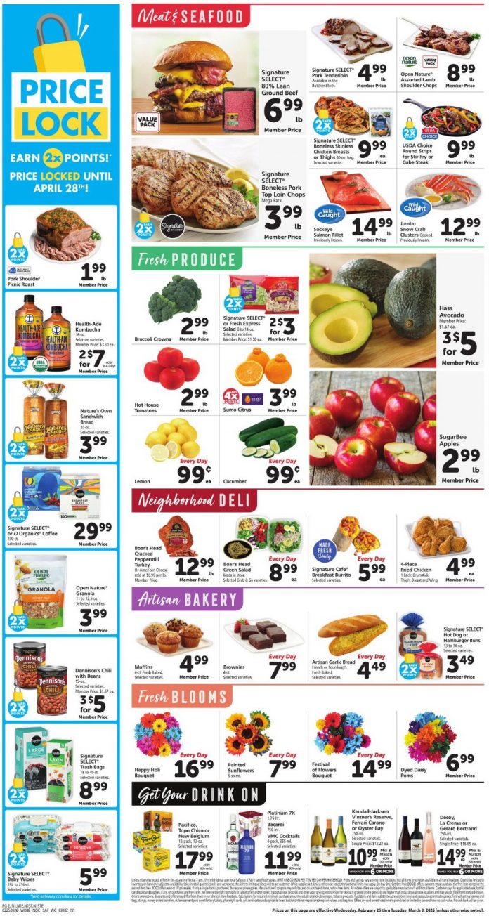 Safeway Weekly Ad Feb 25 – Mar 03, 2026
