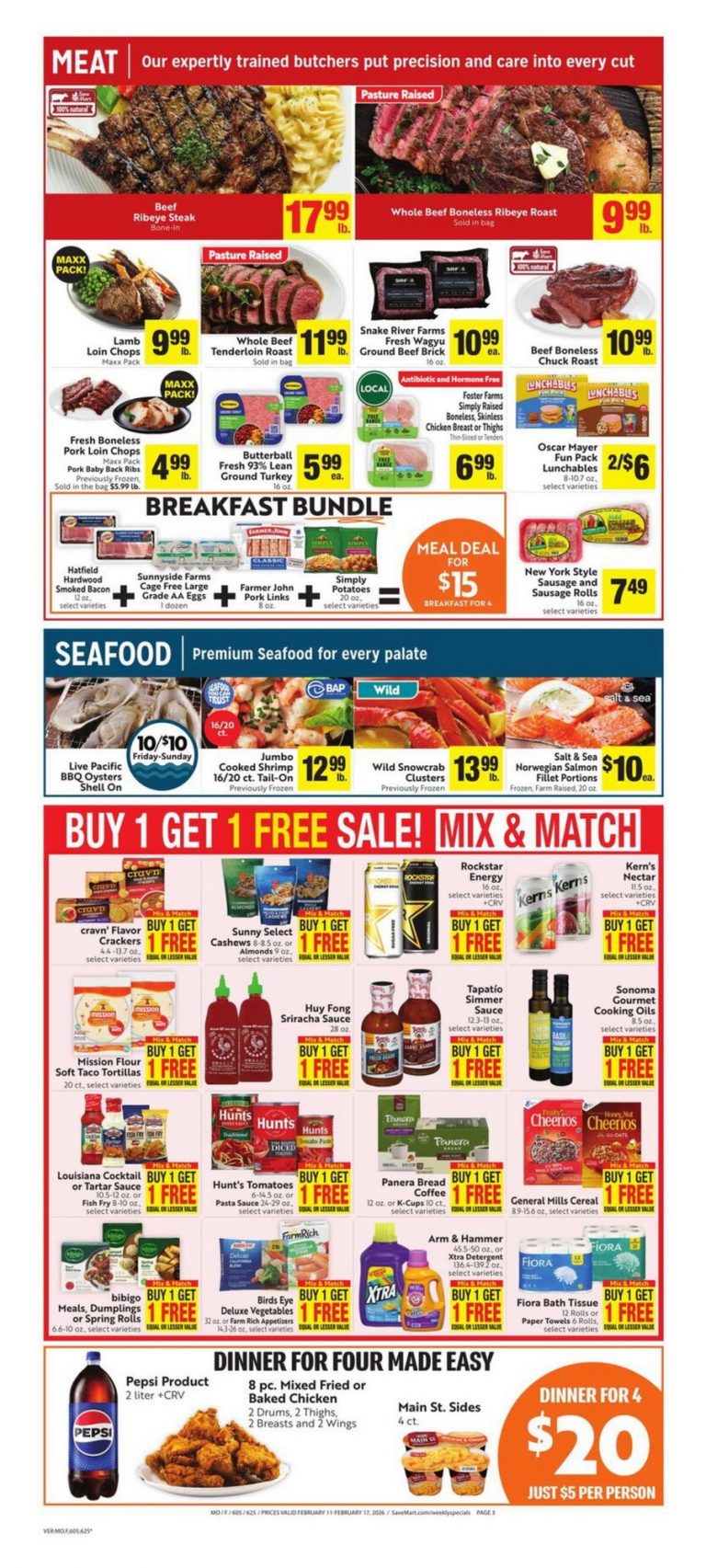 Save Mart Supermarkets Weekly Ad Feb 11 – Feb 17, 2026 (Valentine's Day ...