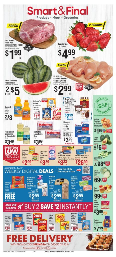 Smart & Final Weekly Ad Feb 25 – Mar 03, 2026