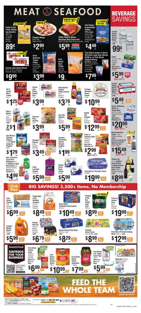 Smart & Final Weekly Ad Feb 25 – Mar 03, 2026