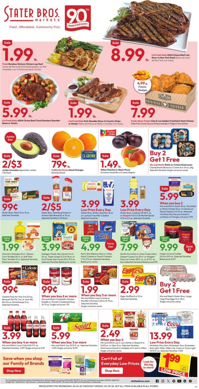 Stater Bros Weekly Ad Feb 25 – Mar 03, 2026