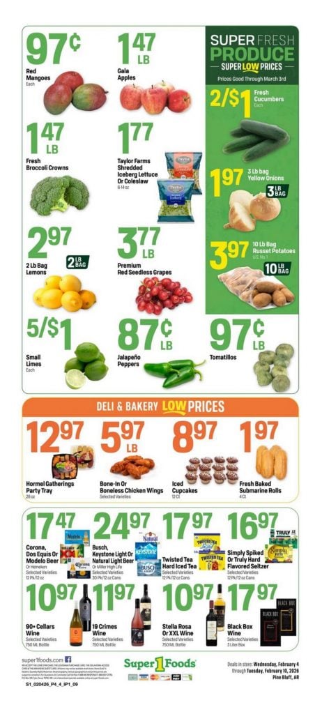 Super 1 Foods Weekly Ad Feb 04 – Feb 10, 2026