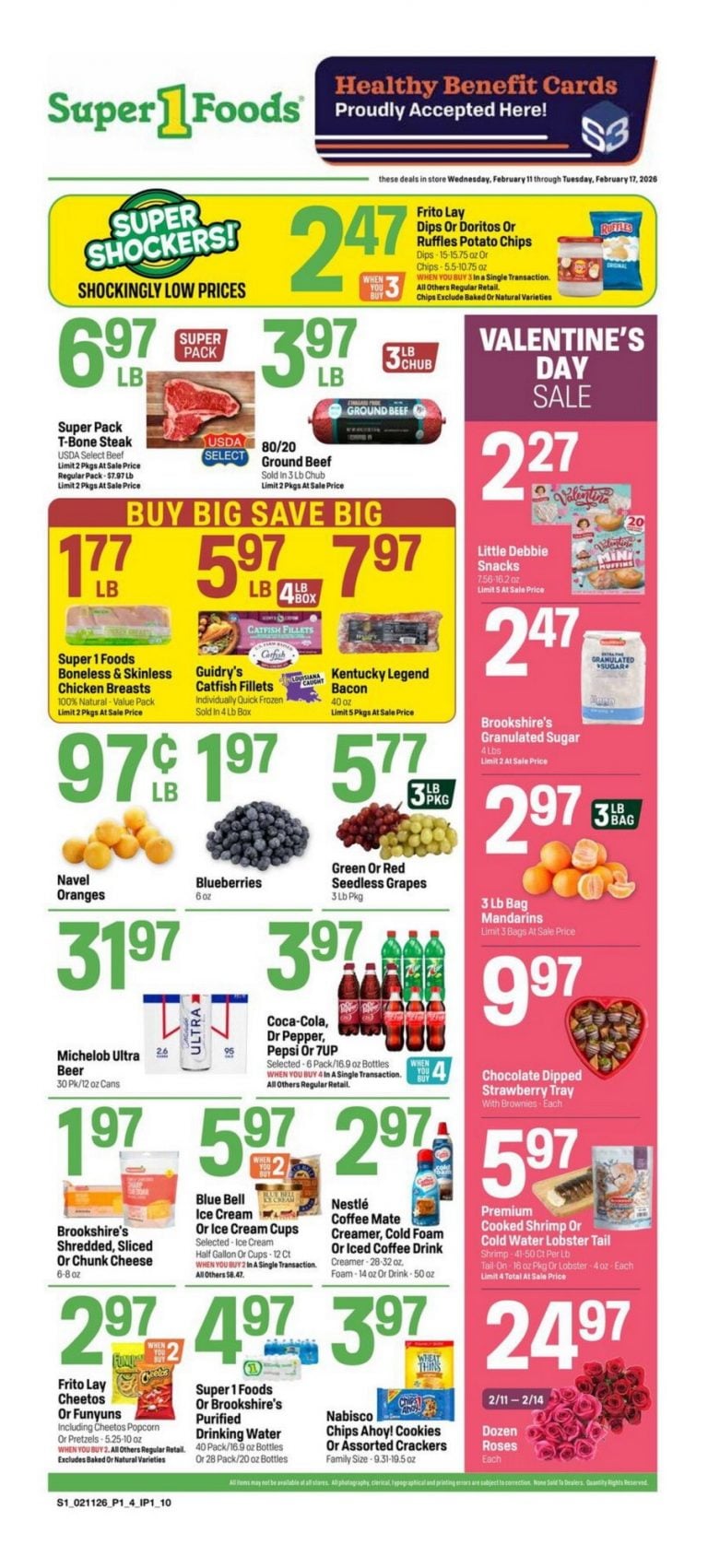Super 1 Foods Weekly Ad Feb 11 – Feb 17, 2026 (Valentine's Day ...