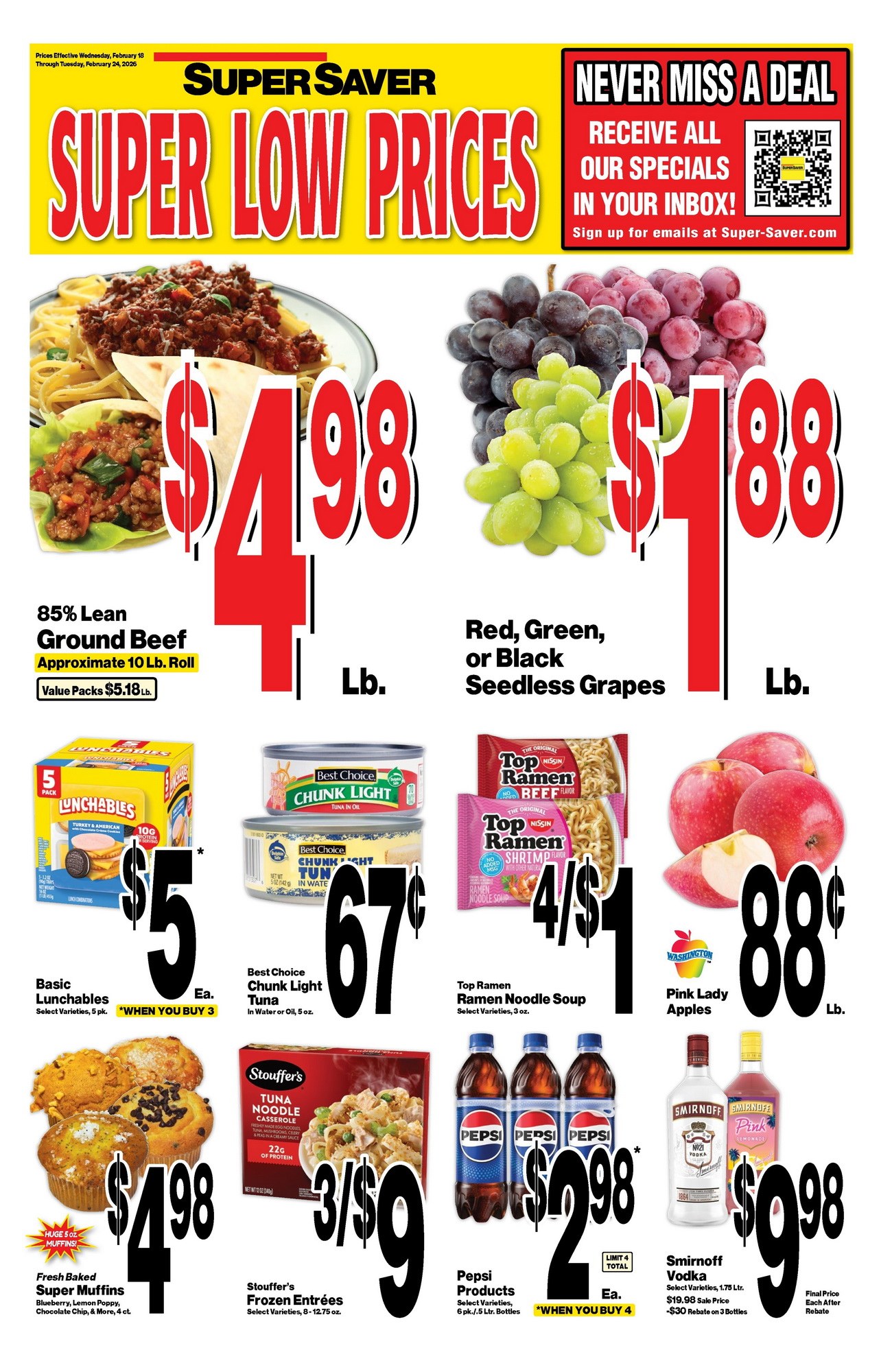 Super Saver Weekly Ad Feb 18 – Feb 24, 2026