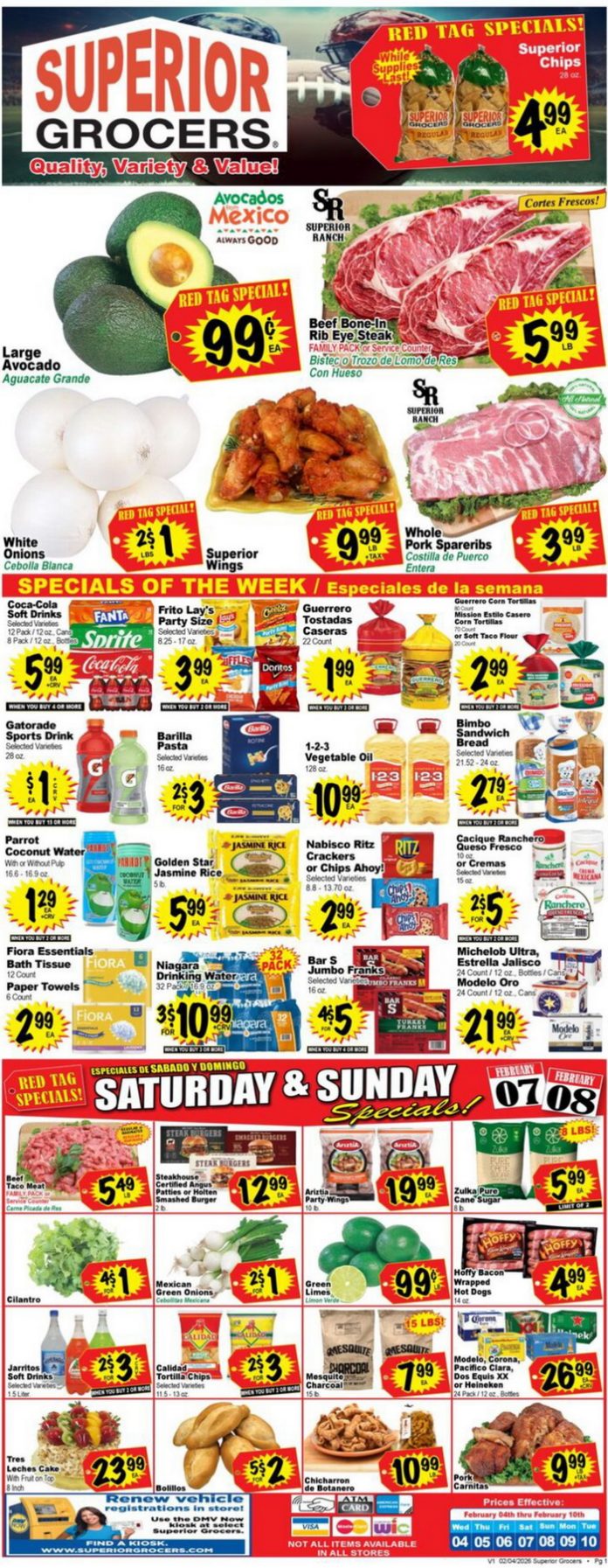 Superior Grocers Weekly Ad Feb 04 – Feb 10, 2026