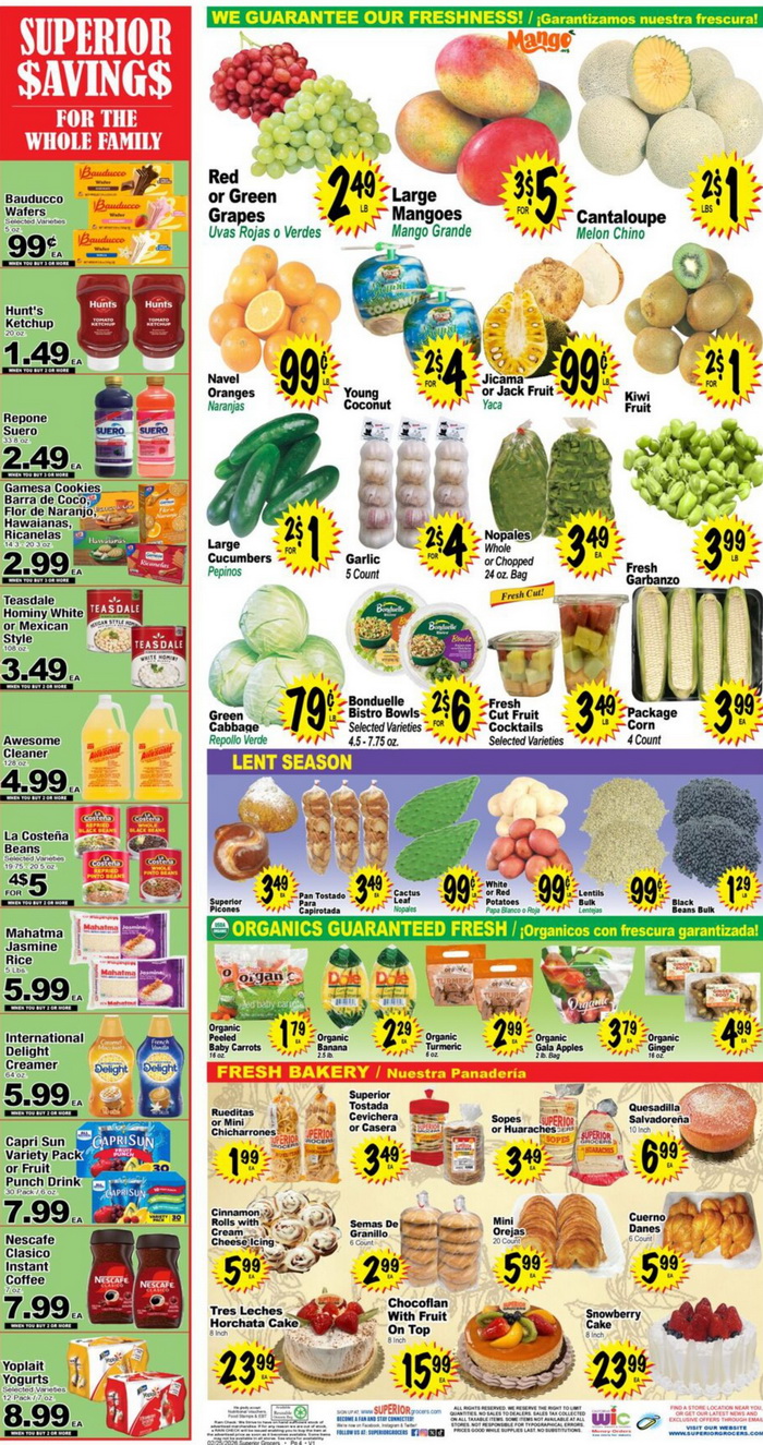 Superior Grocers Weekly Ad Feb 25 – Mar 03, 2026