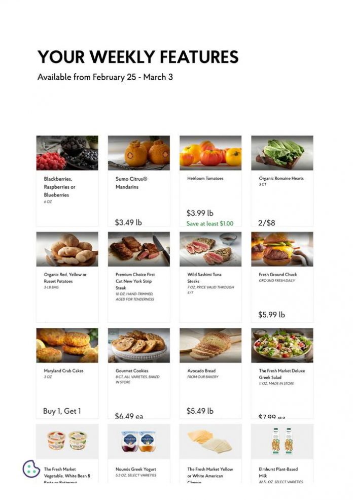 The Fresh Market Weekly Ad Feb 25 – Mar 03, 2026