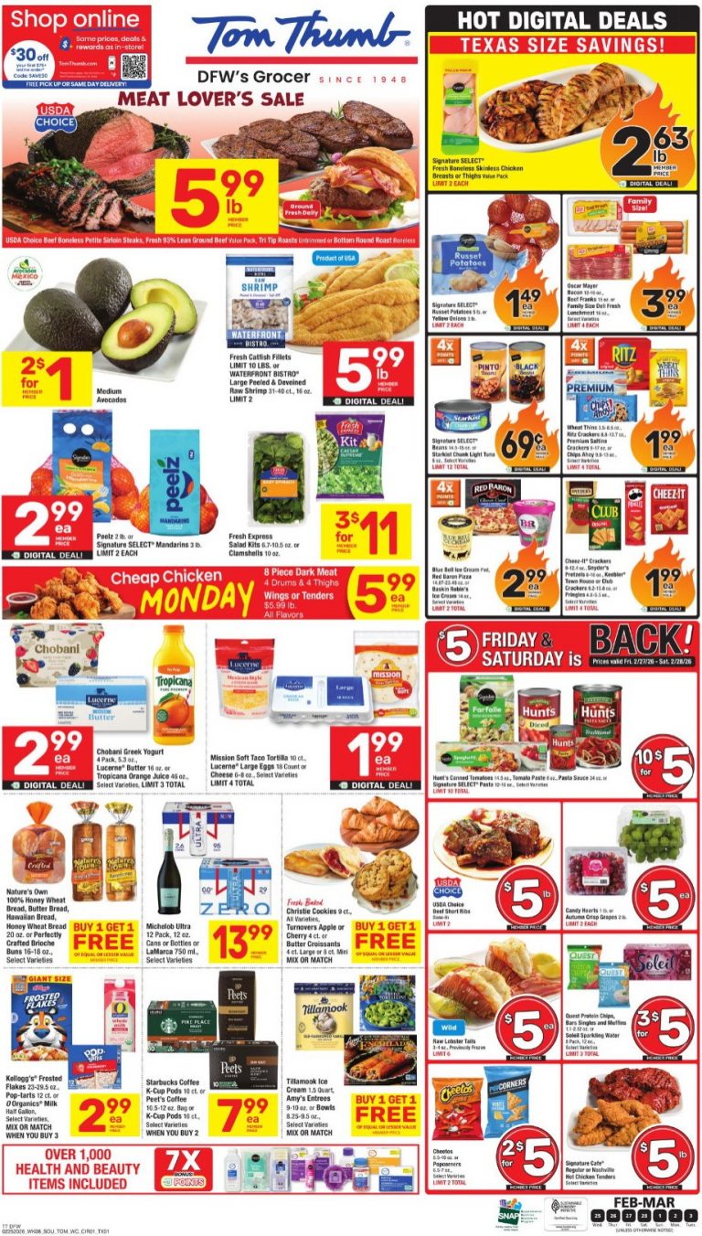 Tom Thumb Weekly Ad Feb 25 – Mar 03, 2026