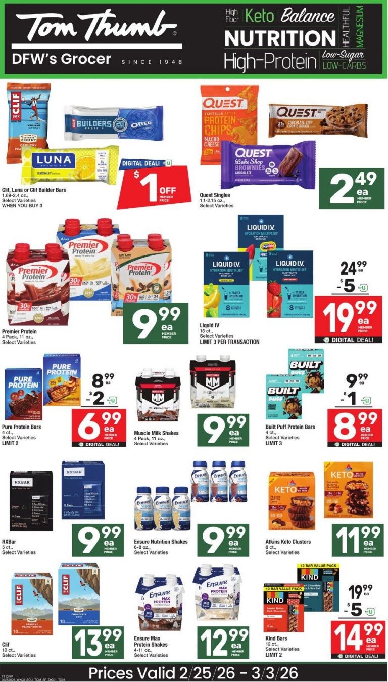 Tom Thumb Weekly Ad Feb 25 – Mar 03, 2026