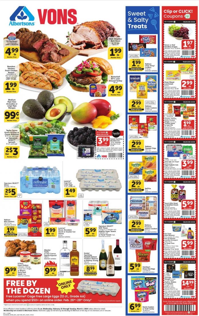 Vons Weekly Ad Feb 25 – Mar 03, 2026