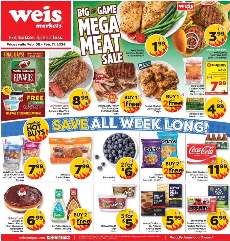 Weis Markets Weekly Ad Feb 05 – Feb 11, 2026 (Valentine's Day Promotion ...