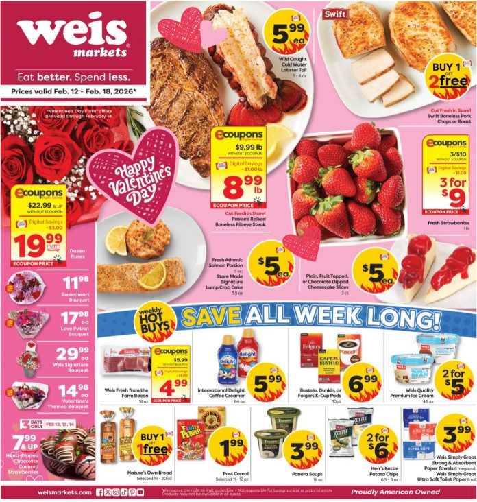 Weis Markets Weekly Ad Feb 12 – Feb 18, 2026 (Valentine's Day Promotion ...