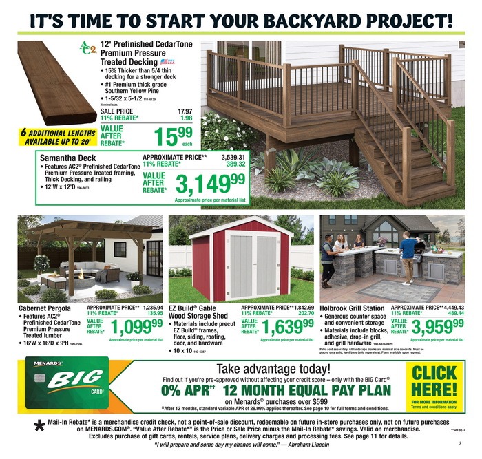 Menards Weekly Ad Mar 12 – Mar 22, 2026