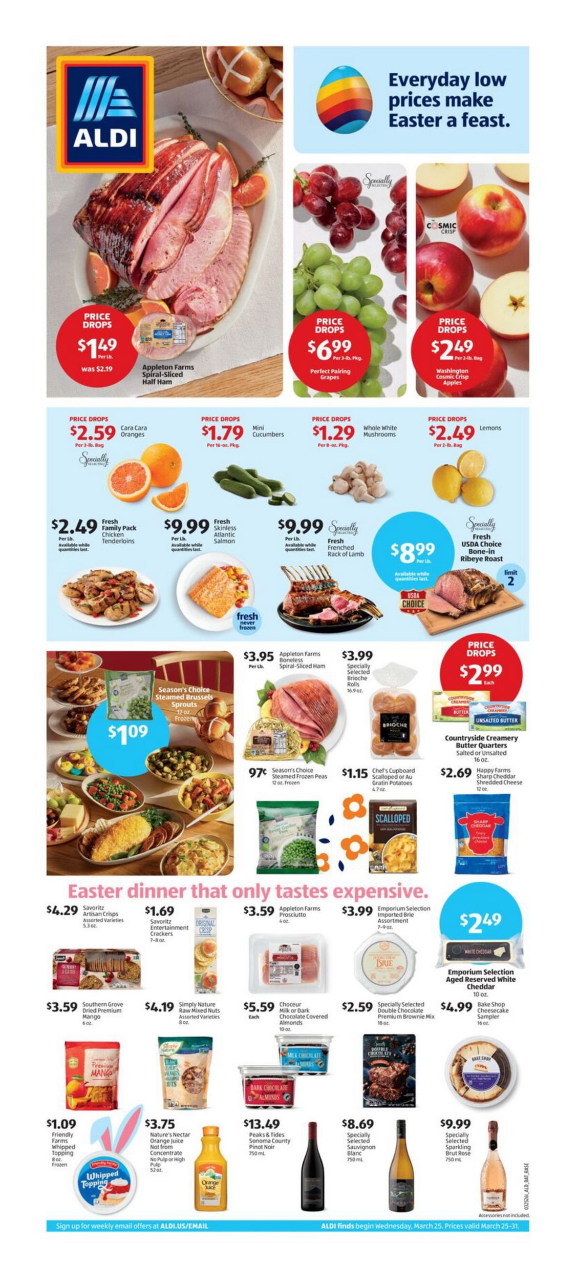ALDI Weekly Ad Mar 25 – Mar 31, 2026 (Easter Promotion Included)