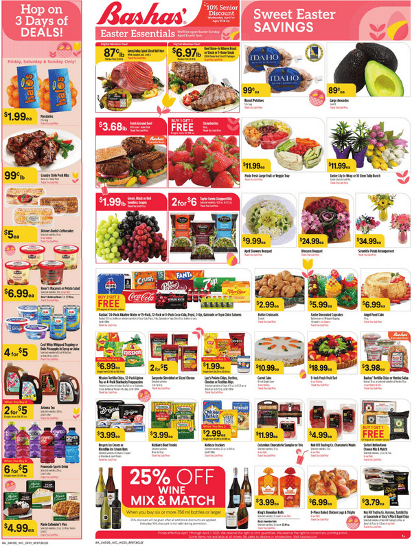 Bashas Weekly Ad Apr 01 – Apr 07, 2026 (Easter Promotion Included)