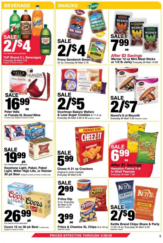 Bi-Mart Weekly Ad Mar 10 – Mar 23, 2026