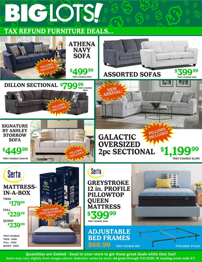 Big Lots Weekly Ad Mar 08 – Mar 11, 2026