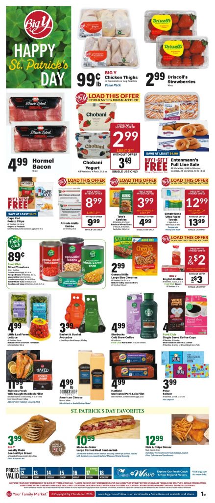 Big Y Weekly Ad Mar 12 – Mar 18, 2026 (St. Patrick's Day Promotion ...