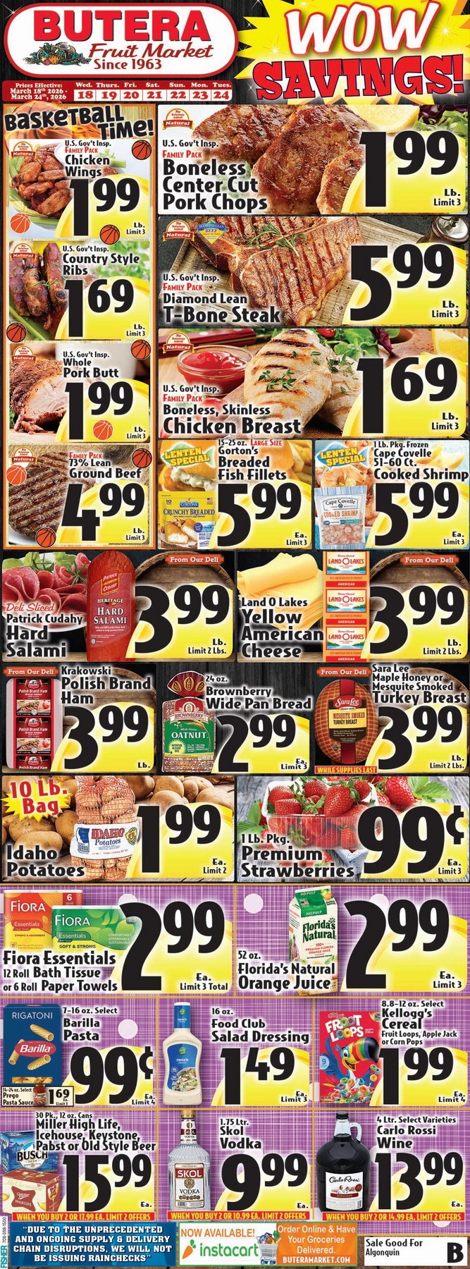 Butera Weekly Ad Mar 18 – Mar 24, 2026