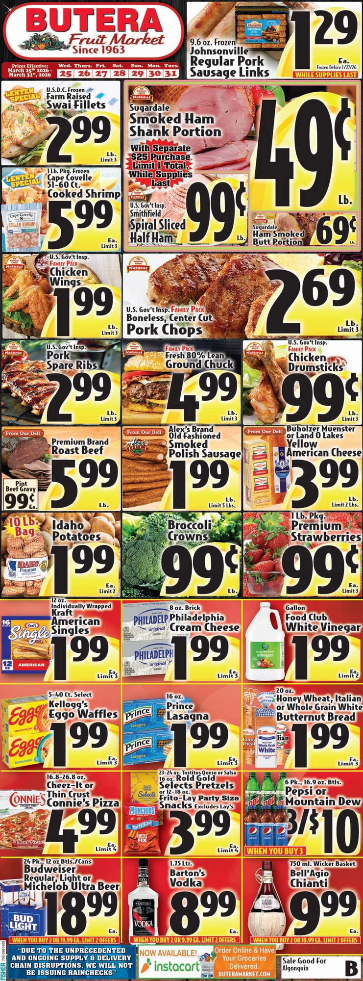 Butera Weekly Ad Mar 25 – Mar 31, 2026 (Easter Promotion Included)