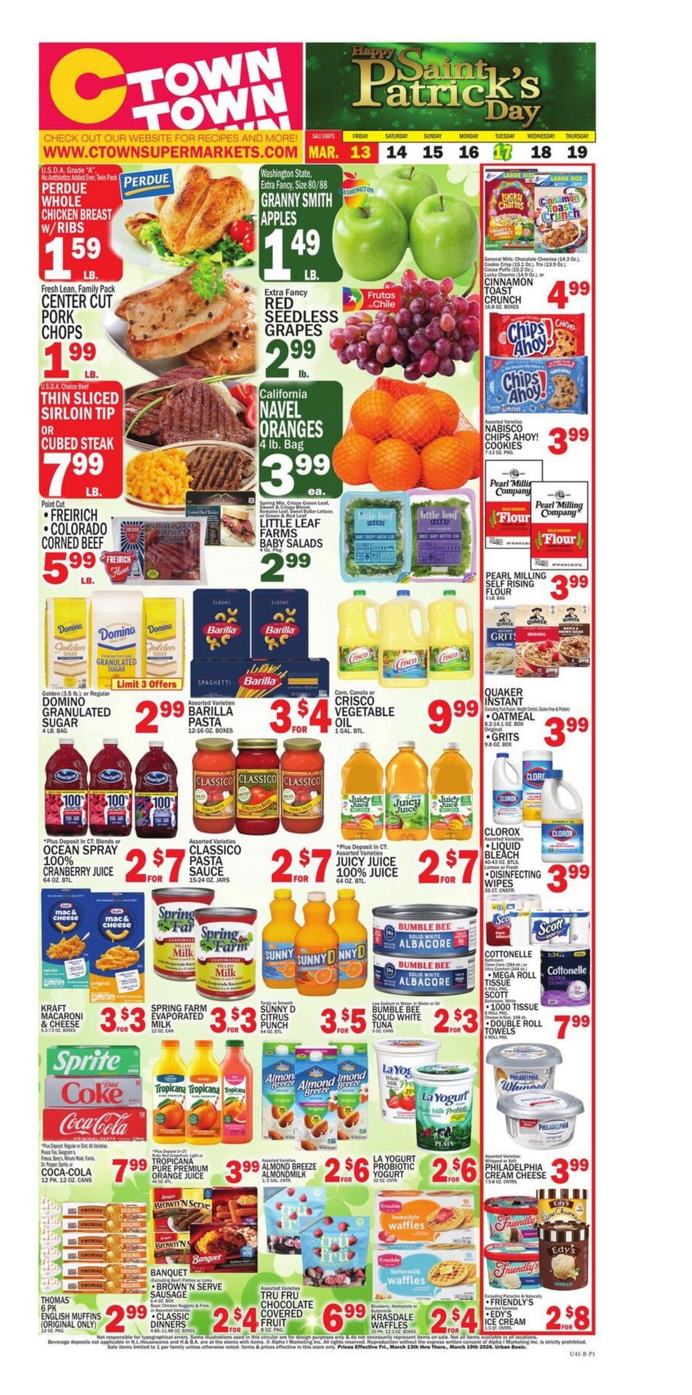 C-Town Weekly Ad Mar 13 – Mar 19, 2026 (St. Patrick's Day Promotion ...