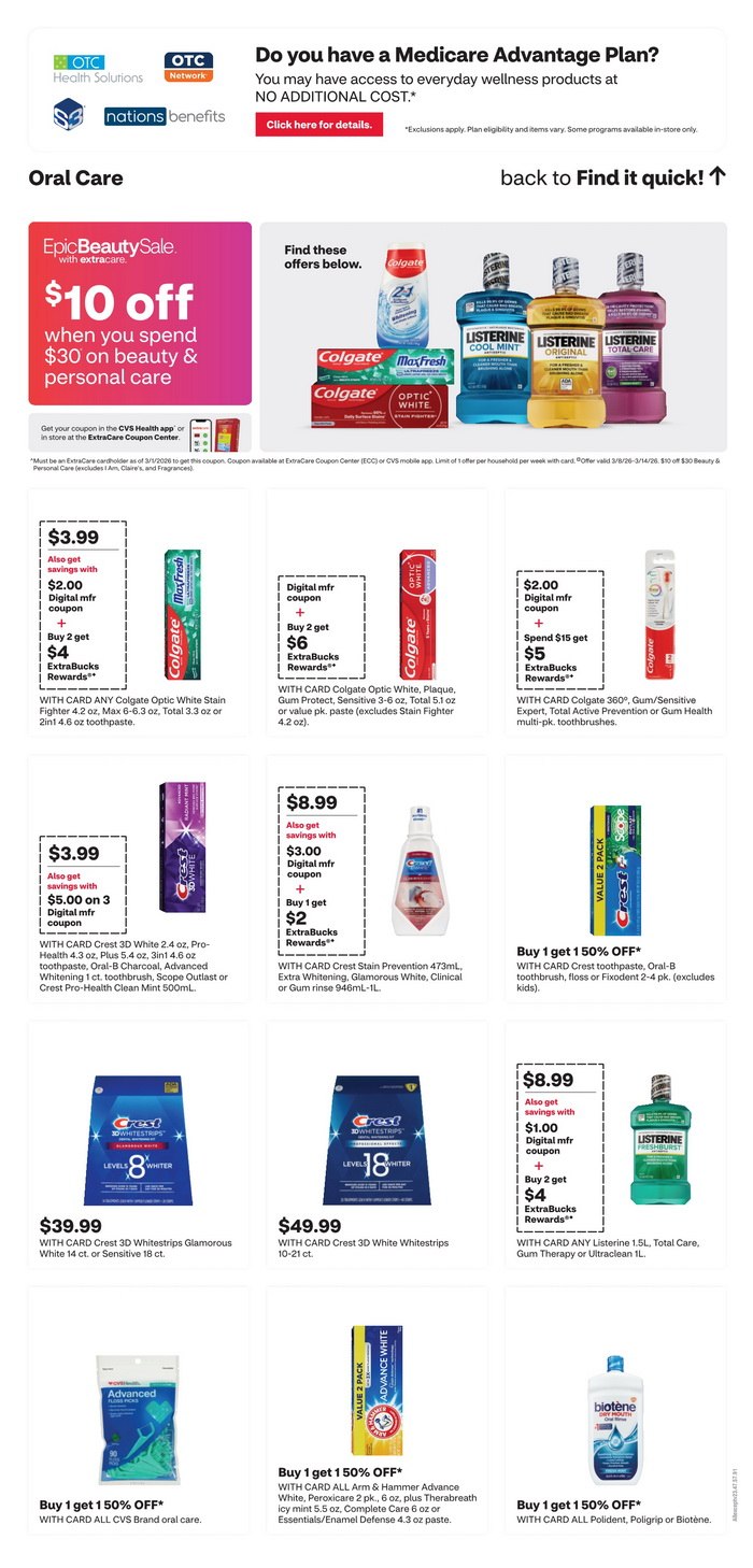 CVS Weekly Ad Mar 08 – Mar 14, 2026