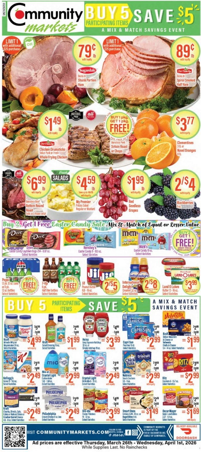 Community Markets Weekly Ad Mar 26 – Apr 01, 2026 (Easter Promotion ...