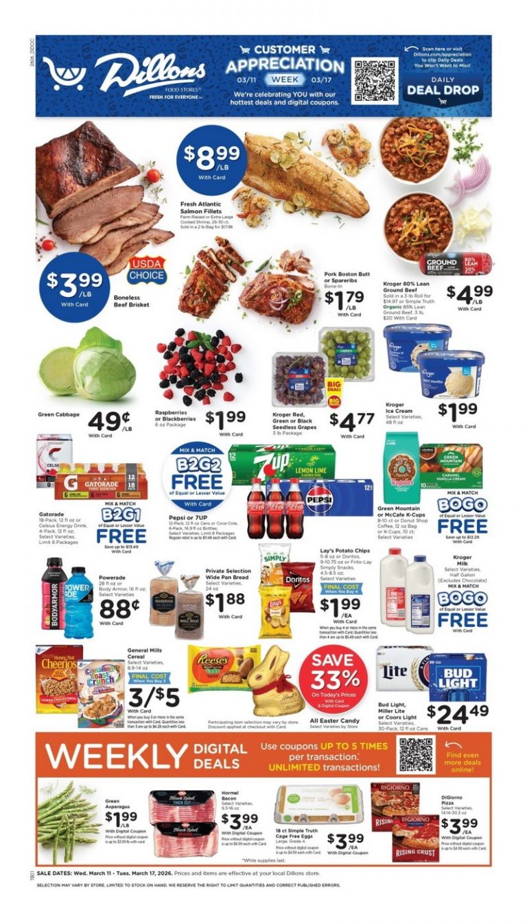 Dillons Weekly Ad Mar 11 – Mar 17, 2026 (Easter Promotion Included)