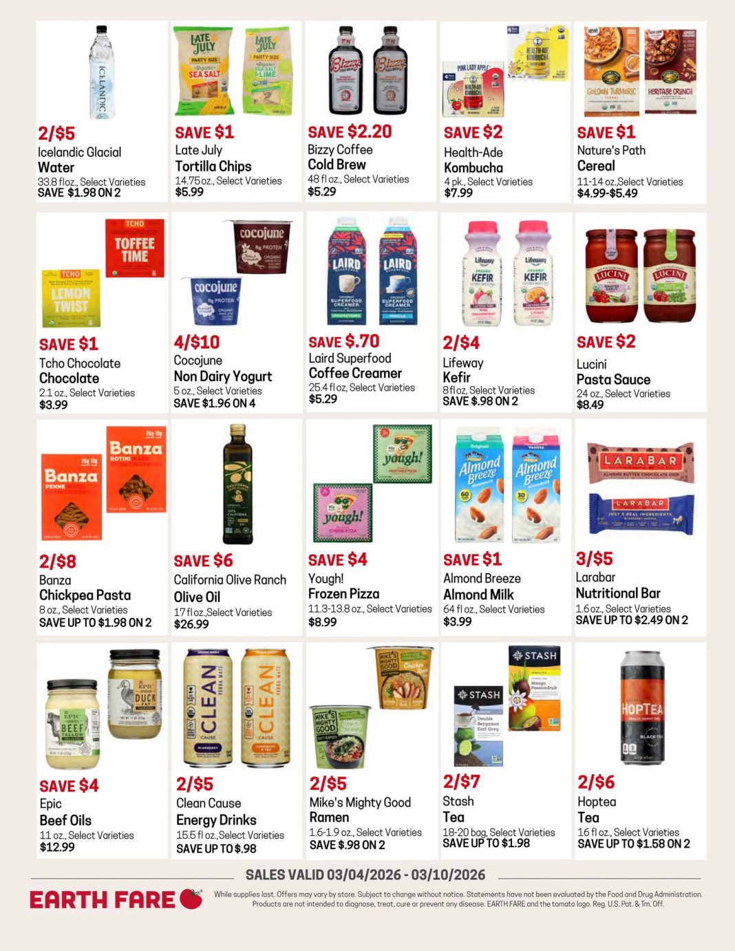 Earth Fare Weekly Ad Mar 04 – Mar 10, 2026