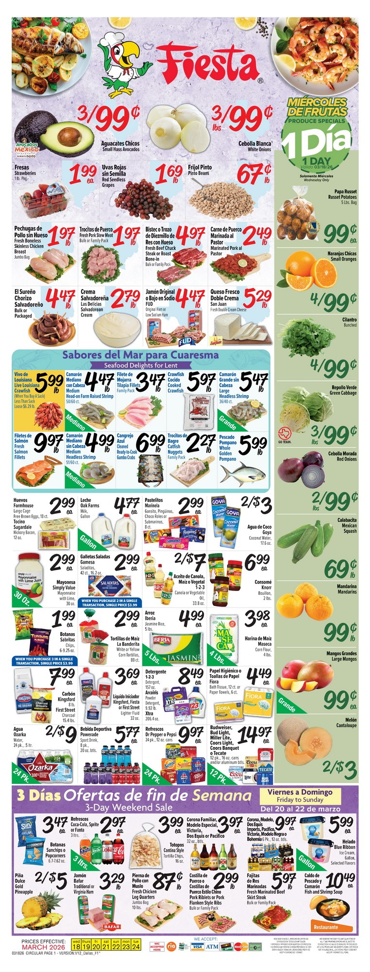 Fiesta Mart Weekly Ad Mar 18 – Mar 24, 2026