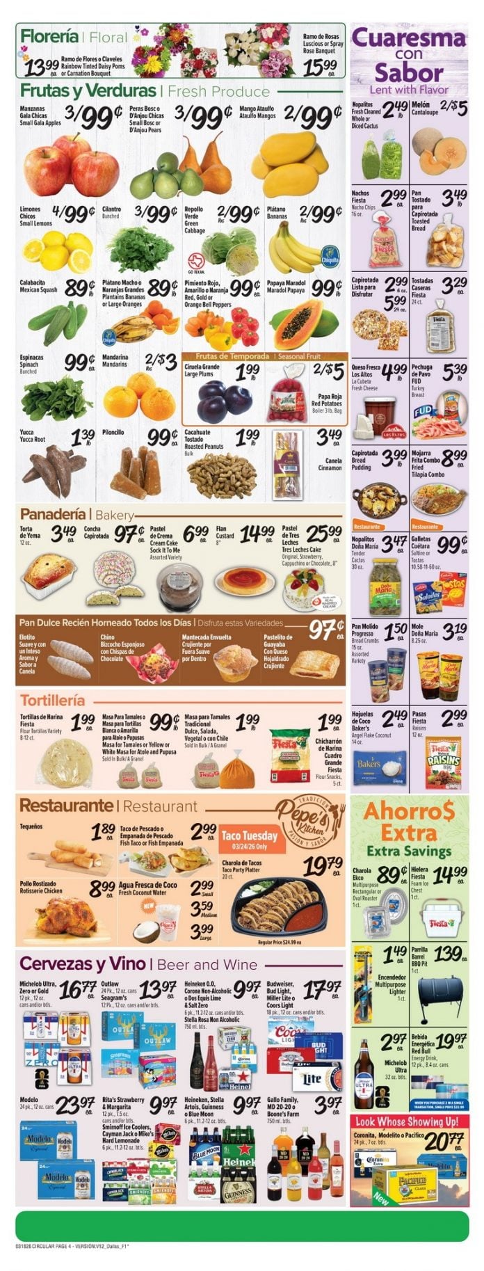 Fiesta Mart Weekly Ad Mar 18 – Mar 24, 2026