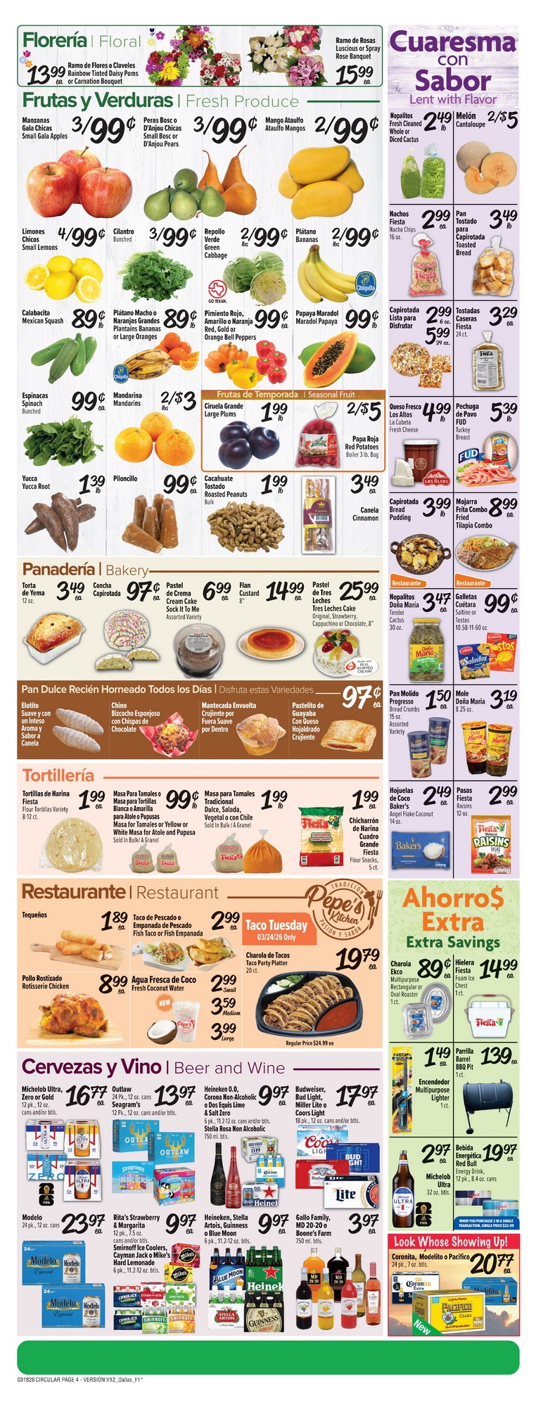 Fiesta Mart Weekly Ad Mar 18 – Mar 24, 2026