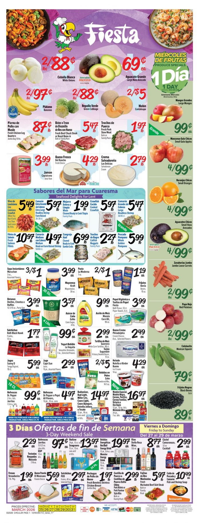 Fiesta Mart Weekly Ad Mar 25 – Mar 31, 2026