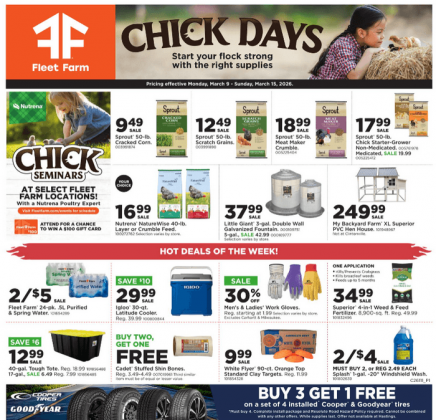 Fleet Farm Weekly Ad Mar 09 – Mar 15, 2026