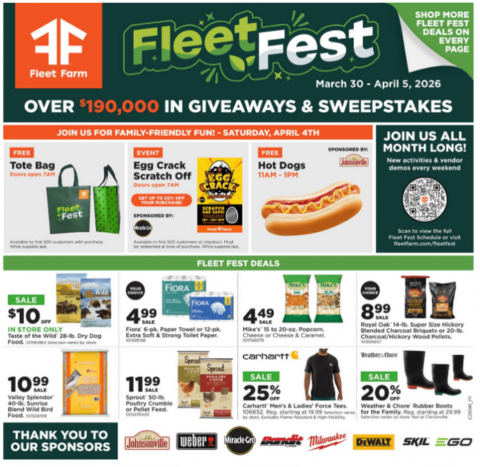 Fleet Farm Weekly Ad Mar 30 – Apr 05, 2026