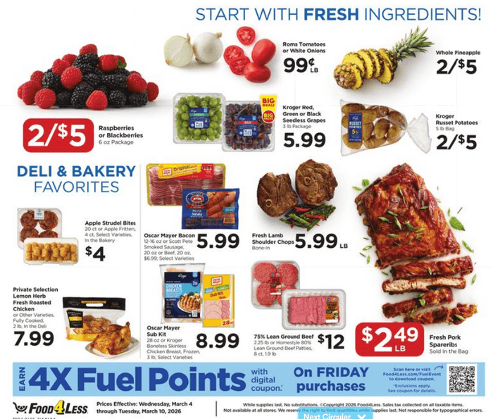 Food 4 Less Weekly Ad Mar 04 – Mar 10, 2026