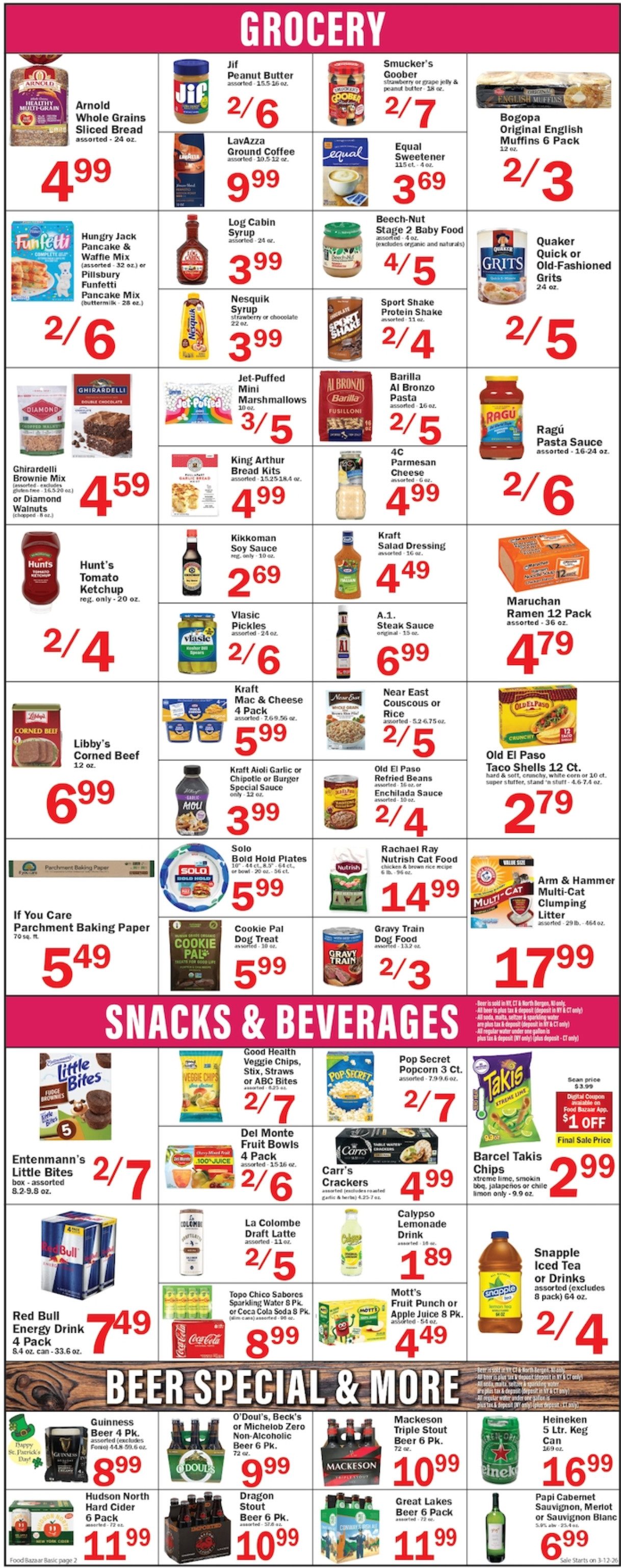 Food Bazaar Weekly Ad Mar 12 – Mar 18, 2026