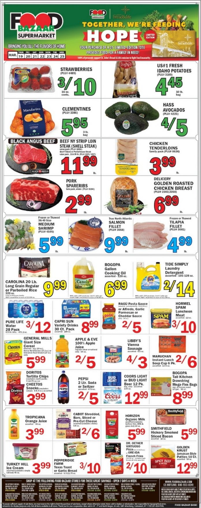Food Bazaar Weekly Ad Mar 19 – Mar 25, 2026