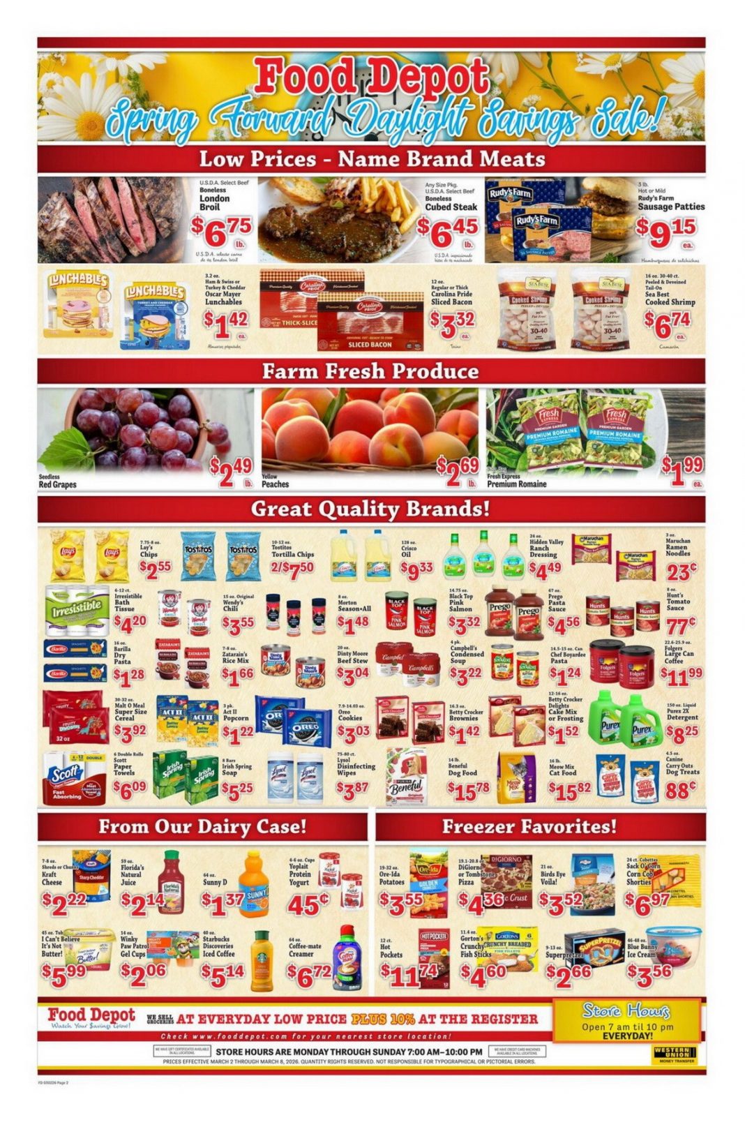 Food Depot Weekly Ad Mar 02 – Mar 08, 2026