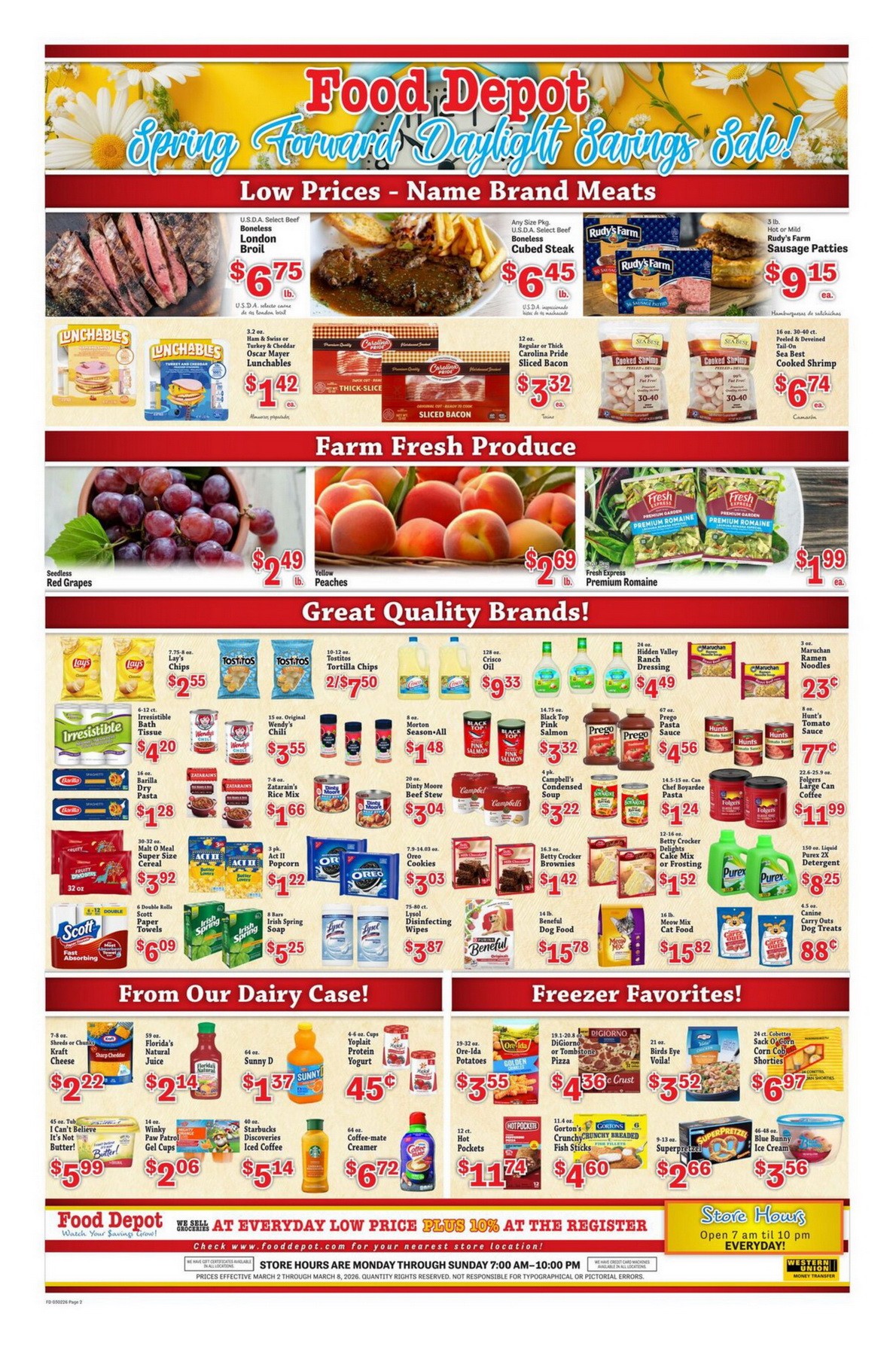 Food Depot Weekly Ad Mar 02 – Mar 08, 2026