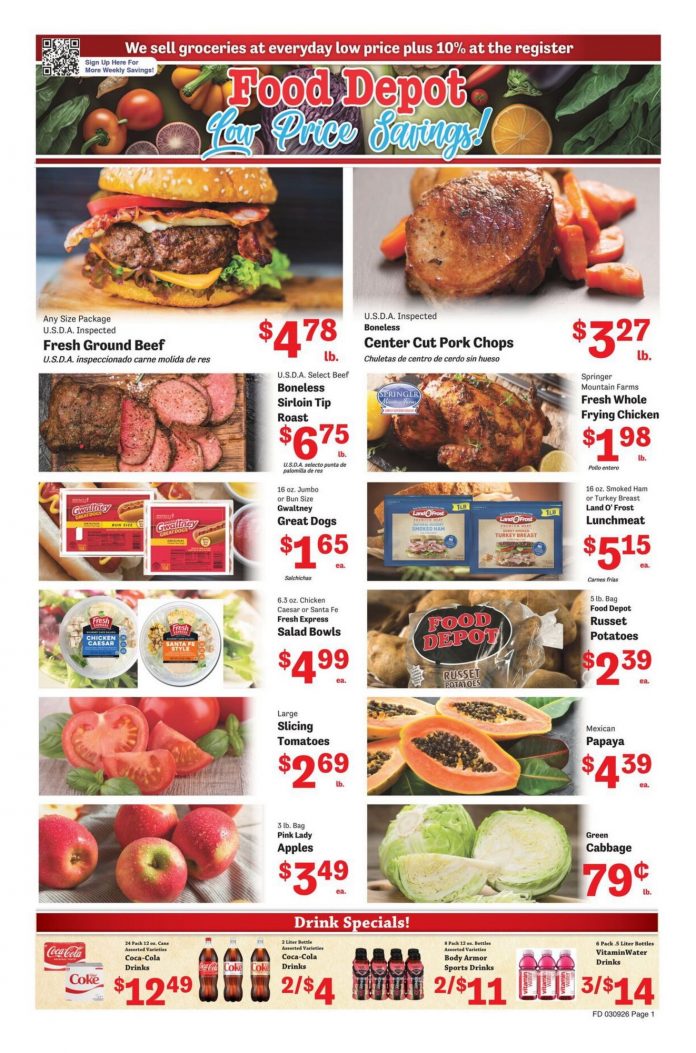 Food Depot Weekly Ad Mar 09 – Mar 15, 2026
