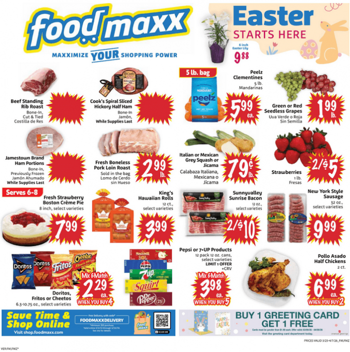 Food Maxx Weekly Ad Mar 25 – Apr 07, 2026 (Easter Promotion Included)