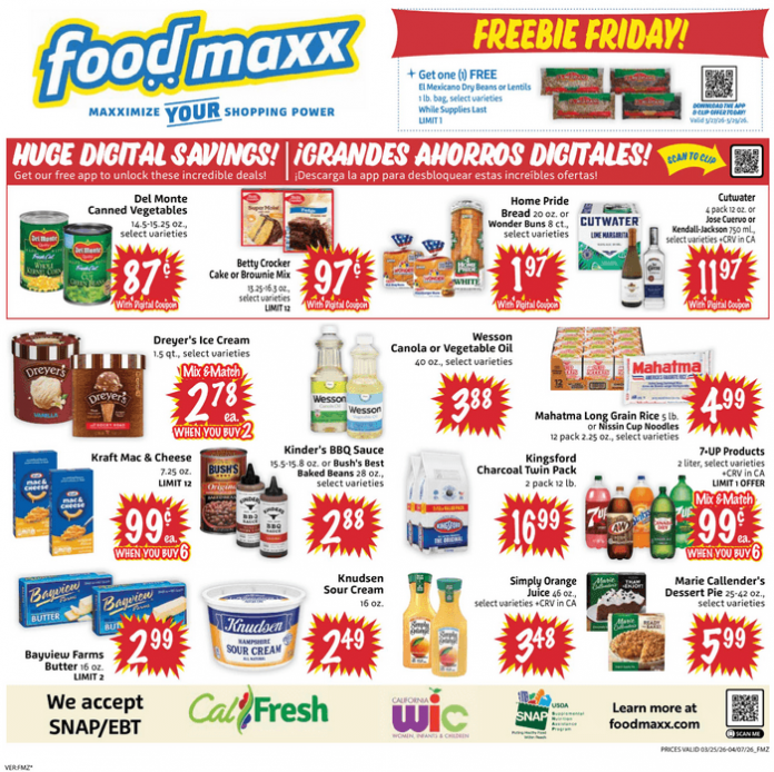 Food Maxx Weekly Ad Mar 25 – Apr 07, 2026 (Easter Promotion Included)
