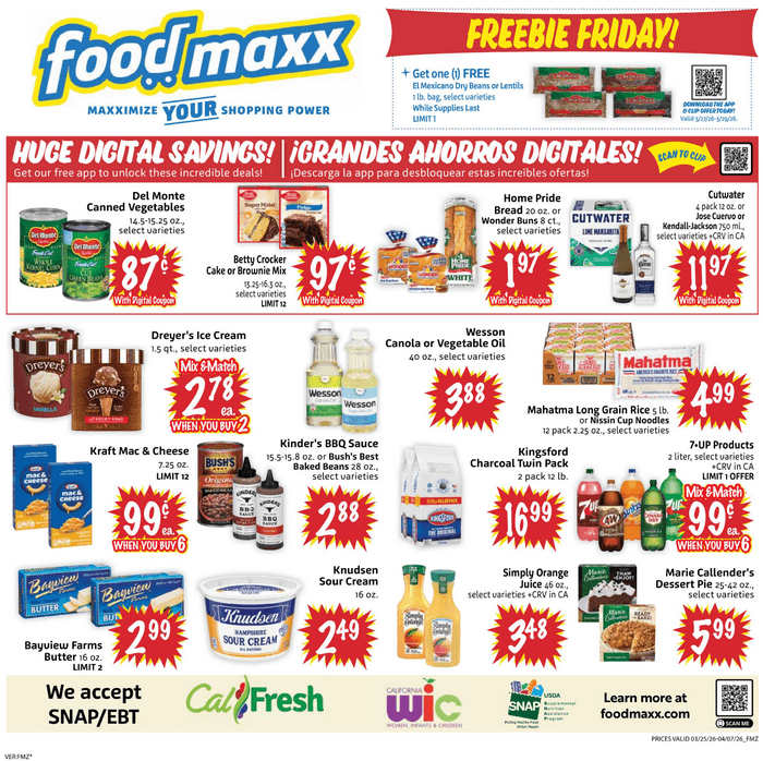 Food Maxx Weekly Ad Mar 25 – Apr 07, 2026 (Easter Promotion Included)
