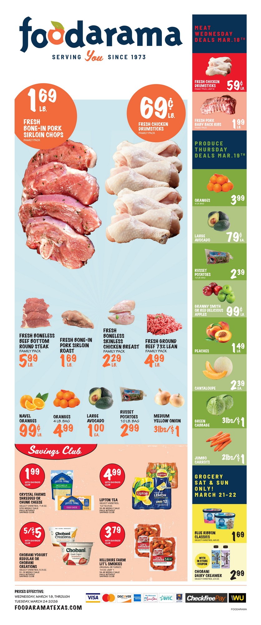 Foodarama Weekly Ad Mar 18 – Mar 24, 2026