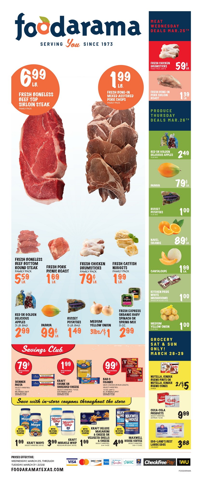 Foodarama Weekly Ad Mar 25 – Mar 31, 2026