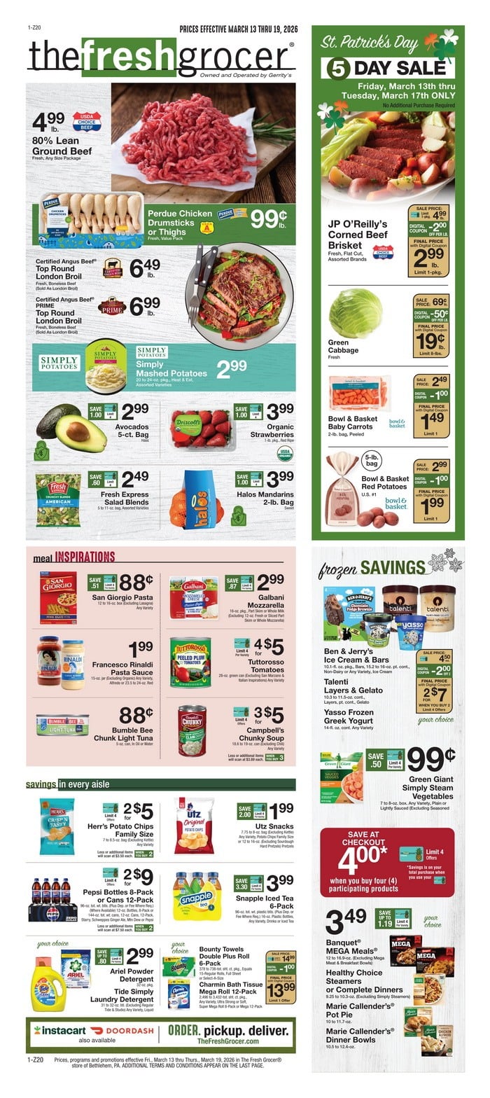 Gerrity's Supermarkets Weekly Ad Mar 13 – Mar 19, 2026 (St. Patrick's ...